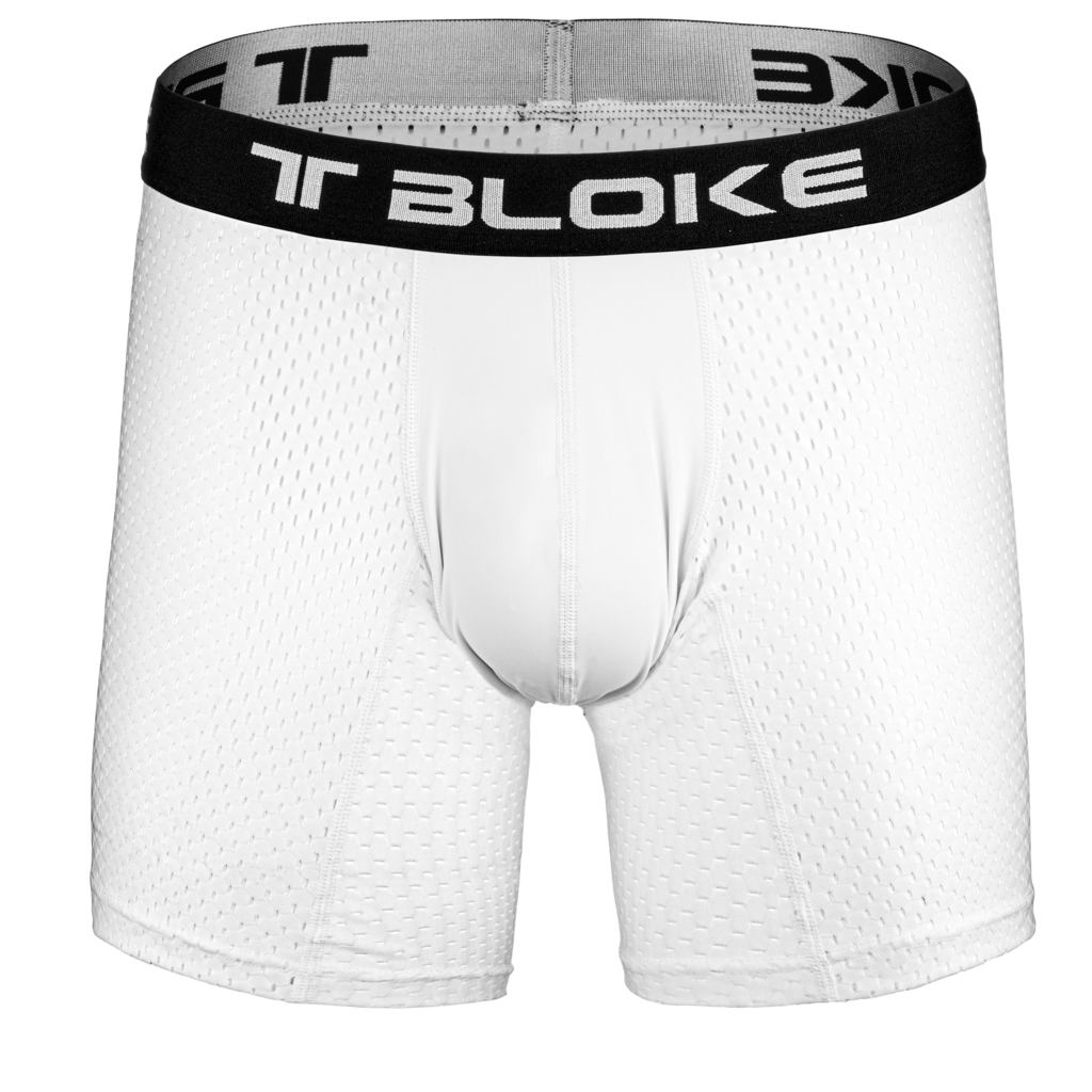 Shop Men's White Mesh Boxer Briefs | Boxer Shorts | T Bloke
